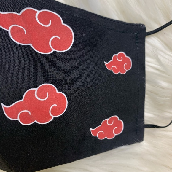 Hand Crafted | Accessories | Naruto Face Mask Reversible Triple Layered ...